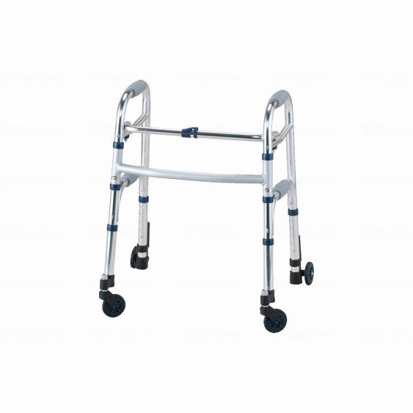 【発売日：2023年06月29日】スムーズな歩行をサポートするスイングキャスターとキャスター付ストッパーの4輪タイプ。エコノミータイプ、室内専用です。○コンパクト収納：薄型折りたたみ○丈夫な25mmパイプ丈夫な25mmの太パイプを使用してい...