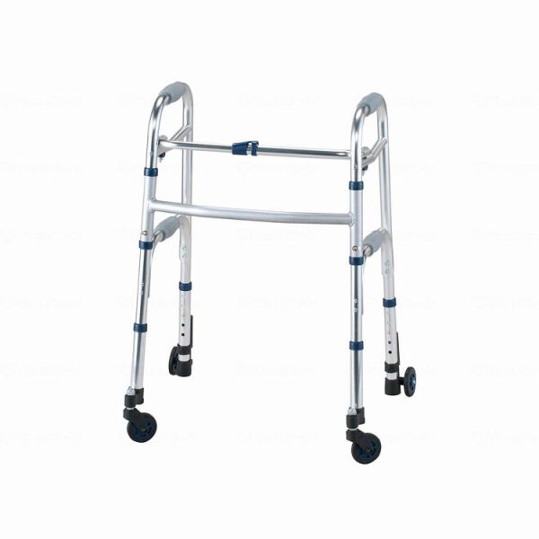 【発売日：2023年06月29日】スムーズな歩行をサポートするスイングキャスターとキャスター付ストッパーの4輪タイプ。エコノミータイプ、室内専用です。○コンパクト収納：薄型折りたたみ○丈夫な25mmパイプ丈夫な25mmの太パイプを使用してい...