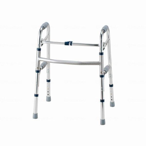 【発売日：2023年06月29日】2段グリップ付のスタンダードな固定型歩行器。下段グリップは床からの立ち上がりに便利。用途に合わせて、専用アクセサリーの付け替えができます。○リハビリに！固定型歩行器で歩行すると足はもちろん手のリハビリにもな...