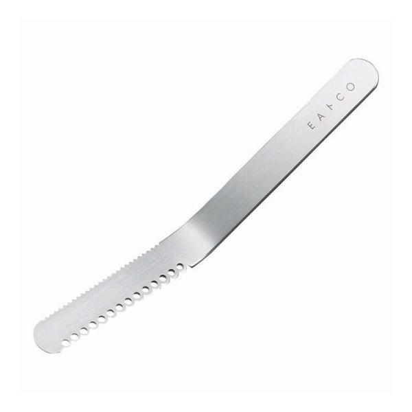 【発売日：2025年12月25日】【商品詳細】固いバターを糸状にけずり、ふんわり塗れるバターナイフ。ギザ刃部分は、コゲ落としとして。内容:本体（約155×15×36mm）×1原産国:日本