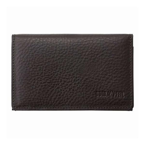 【発売日：2025年12月25日】【商品詳細】ナチュラルな牛革を使用し、ゴールドファイルのブランドカラーであるバーガンディとのコンビネーションの内づくりが特徴です。・名刺入×2・カード入×2内容:本体（約75×113×15mm）×1原産国:日本
