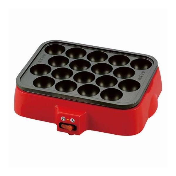 【発売日：2025年12月25日】【商品詳細】一度に18個のたこ焼きが出来ます。プレートが着脱式なのでお手入れ簡単。内容:本体（約225×270×80mm）×1原産国:中国