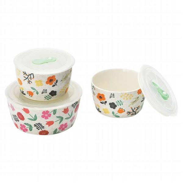 【発売日：2025年10月27日】【商品詳細】材質:磁器、ポリプロピレン生産国:中国セット内容:パックM（径12.8×5.5cm）×1、パックS（径9.8×5.7cm）×2