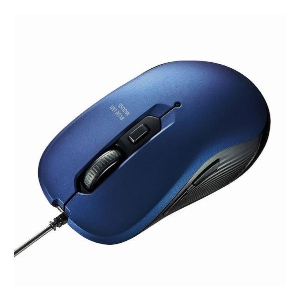 【発売日：2022年03月03日】【商品特長】多機能ながらシンプルデザインの5ボタン有線ブルーLEDマウス。ブルー。■分解能：800・1200・1600・2000カウント/インチ■重量：約82g■対応OS：Windows11・10・8.1・...