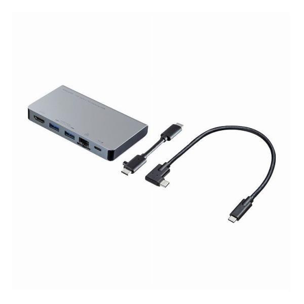【発売日：2021年06月04日】HDMI、LANポートを搭載したUSBType-Cドッキングハブ。■対応OS：Windows10macOS10.12〜10.15ChromeOS※ChromeOSの対応はサンワサプライWEB対応表をご覧ください。