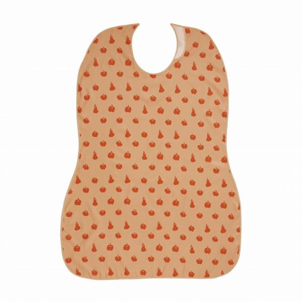 【発売日：2024年10月15日】【商品説明】撥水加工が長持ちする洗濯に強い食事用エプロン。洋服になじみやすい優しい色柄のデザイン。カラー：04オレンジ製品サイズ：幅75×丈105cm幅×総丈：75×105cm本体重量：60g材質：ポリエス...