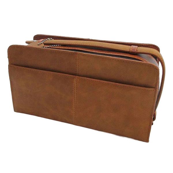 Maturi マトゥーリ ヴィンテージ 本革 ダブルファスナー ボックス型