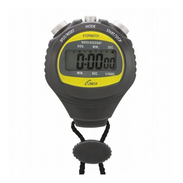 【発売日：2024年03月08日】【商品説明】濡れた手でも使える防滴構造1/100秒ストップウォッチスプリットタイム測定デュアルタイム測定カレンダー、時計表示アラーム機能本体材質：ABS樹脂