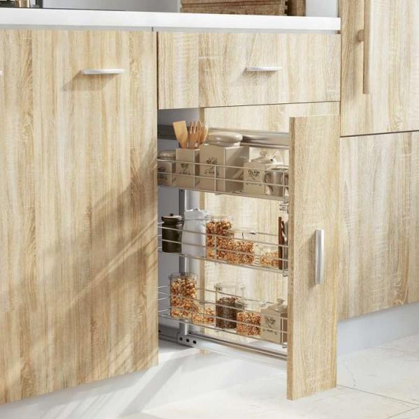 【発売日：2025年04月21日】■この引き出しワイヤーバスケットは、取付用器具が付属しており、ご自宅のキッチンの食器棚に簡単に取り付けることができます。3段棚付きと、シンプルでありながら実用性は十分。台所の食器棚の収納スペースを有効活用し...