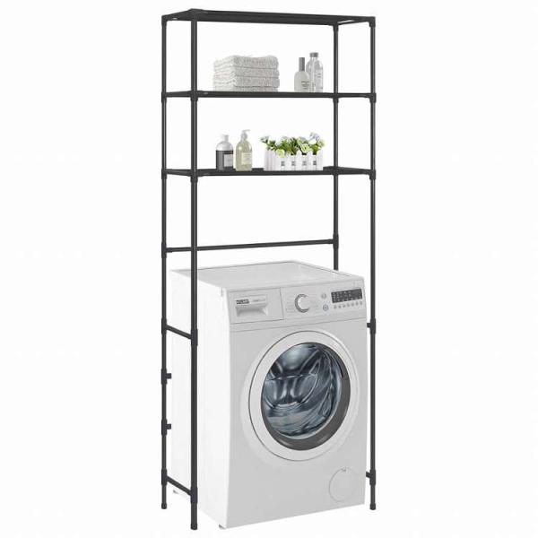 【発売日：2025年04月21日】■この洗濯機上に設置する3段の収納ラックは、散らかりがちなバスルームやランドリールームに複数の収納スペースを作ることができる、理想的な収納ソリューション。 ステンレススチールをフレームと複数のパーツに採用し...