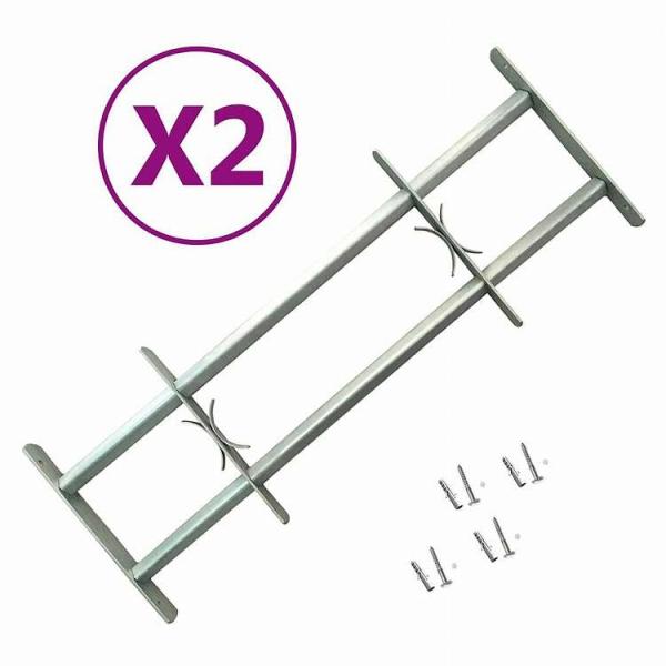 【発売日：2026年07月29日】この2枚組のセキュリティグリルは、ご自宅やオフィスのセキュリティを強化するために、高い基準で製造されています。頑丈な亜鉛メッキ鋼で作られたこのセキュリティグリルは、2本のクロスバーを備え、丈夫で耐久性があり...