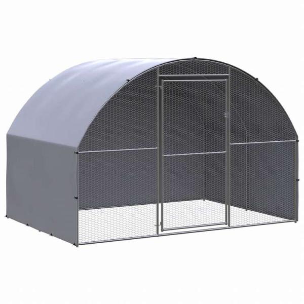 【発売日：2025年04月21日】■この実用的で広々とした鶏小屋は、鶏やアヒルなどの小動物を快適に飼育するための屋外の囲いとして最適なアイテムです。 この鶏用ケージは亜鉛メッキ鋼製で、安定性と耐久性に優れているのが特徴です。湿った布や水道水...