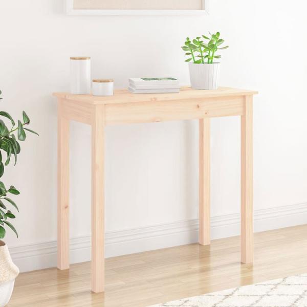 【発売日：2025年07月08日】商品仕様お部屋のエレガントなアクセントとして最適なスタイリッシュな木製コンソールテーブルです。パイン無垢材：パイン無垢材は美しい天然素材です。パイン材の木目はまっすぐで、節が素材の特徴である素朴な風合いを与...
