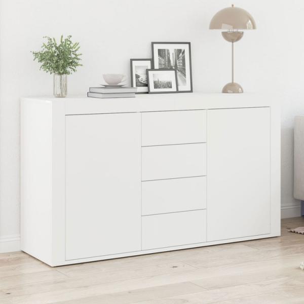 【発売日：2025年07月08日】モダンな家にぴったり！・エレガントな仕上げ:滑らかなマットホワイト仕上げは素敵で、あらゆるインテリアに馴染みやすく、生活空間を明るくするよ。・機能的なパーツ:3つの引き出しと2つの扉で、日常の必需品にもすぐ...