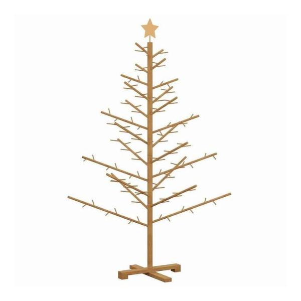 【発売日：2026年04月16日】この現代的な木製クリスマスツリーは、どんな家でもフェスティブな魅力を足してくれるよ。無垢のパイン材からできてて、シンプルでエレガントなデザインが清潔なラインと控えめな装飾を持ちあわせて、ホリデーシーズンの精...