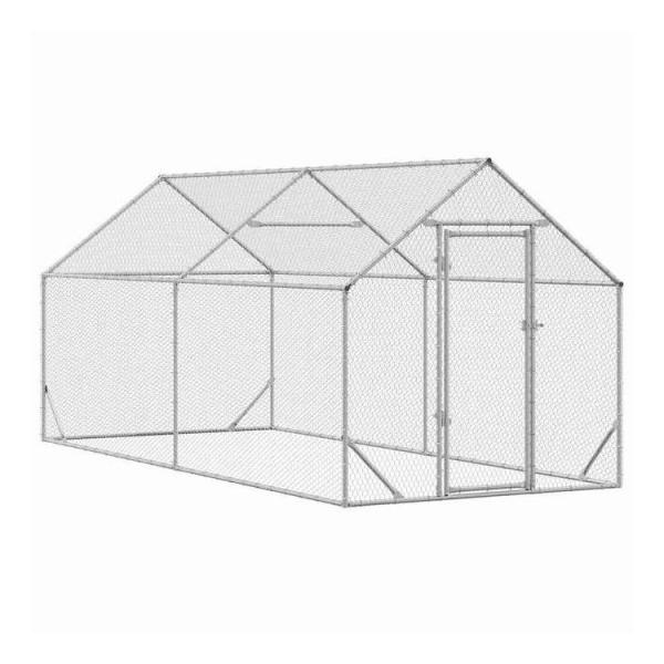 【発売日：2026年04月16日】この鶏小屋は、小動物を守るために理想的な囲いです。インダストリアルスタイルが特徴で、都市的なロフトの雰囲気が感じられるデザインは、あらゆる屋外スペースにマッチします。亜鉛メッキ鋼材:このケージは高品質の亜鉛...