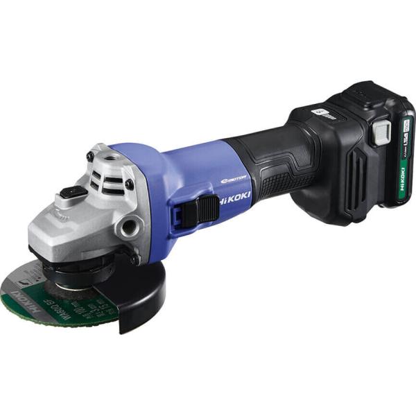 HiKOKI 　コードレスディスクグラインダ型式　FG1210DA仕様（スペック） ・使用電圧：10.8V・トイシ寸法（外径×最大厚さ×穴径）：100×6×15mm・モーター：直流ブラシレスモーター・無負荷回転数（気温20℃満充電時）：4,...