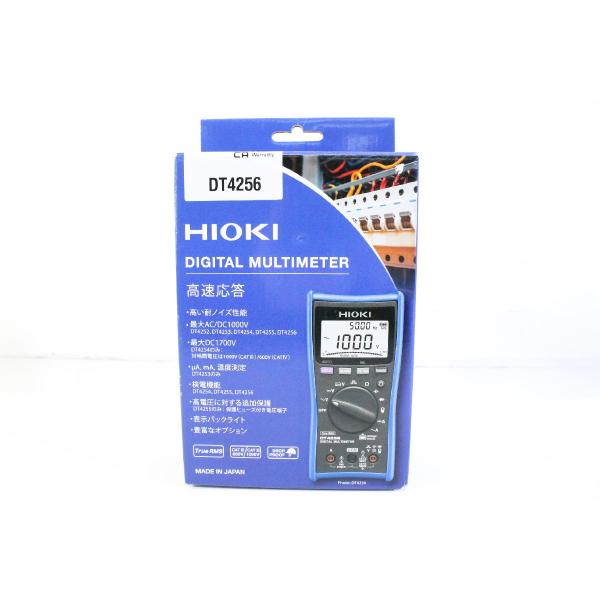 ■日置電機（HIOKI）デジタルマルチメータ DT4256電気工事全般から研究開発まで幅広く対応する、高い安全性と多彩な測定機能を備えたプロ仕様の多機能モデル。【ココがおすすめ！】●多彩な測定機能：直流・交流の電圧/電流測定をはじめ、抵抗、...