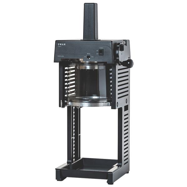 【メーカー】スワン【型　番】SI-150Cα【電　源】単相100V (50/60Hz)【外形寸法】幅297×奥行390×高さ703(キャップ込み870)(mm)【消費電力】160/180W【駆動方式】電動式ベルト【氷削能力】1.8〜2.2(...