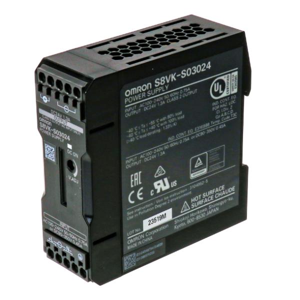 メーカー ?オムロン(Omron)部品番号 ?S8VK-S03024ケースタイプ容量 30W端子台 (プッシュインPlus端子台)DINレール取りつけ並列運転可高調波電流規制入力 AC100~240V出力 DC24V