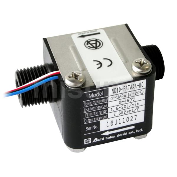 ブランド／メーカー：愛知時計電機型番：ND10-NATAAA-RCトラスココード：325-0938商品：タイプ 流量センサー印加電圧 ：DC3〜24V流体温度 (℃) 0〜70精度 ±2%RS液体粘度範囲 (mPa・S) 0.5〜1.5(水...