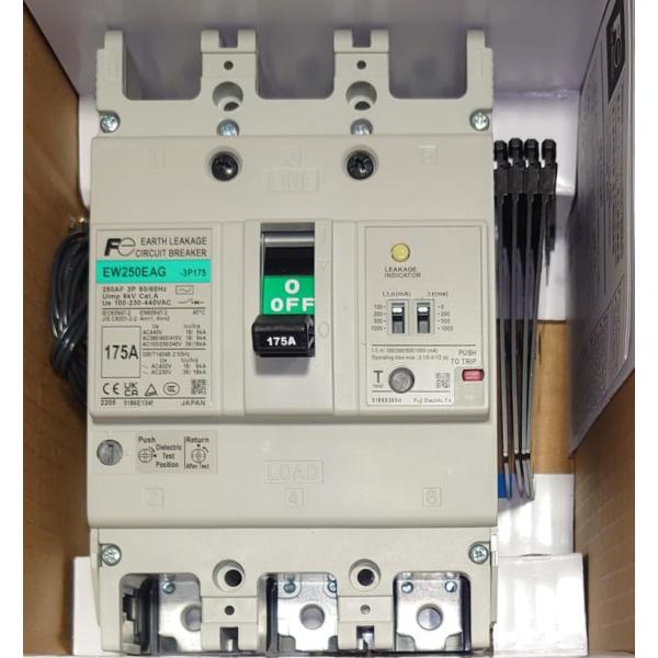 ブランド名：富士電機機器制御品番：EW250EAG-3P175K定格電流(A)：175電流：AC100-230-440V定格感度電流(mA)100/200/500/1000切替警報スイッチ（K）： 警報スイッチは、サーキットプロテクタが 自...