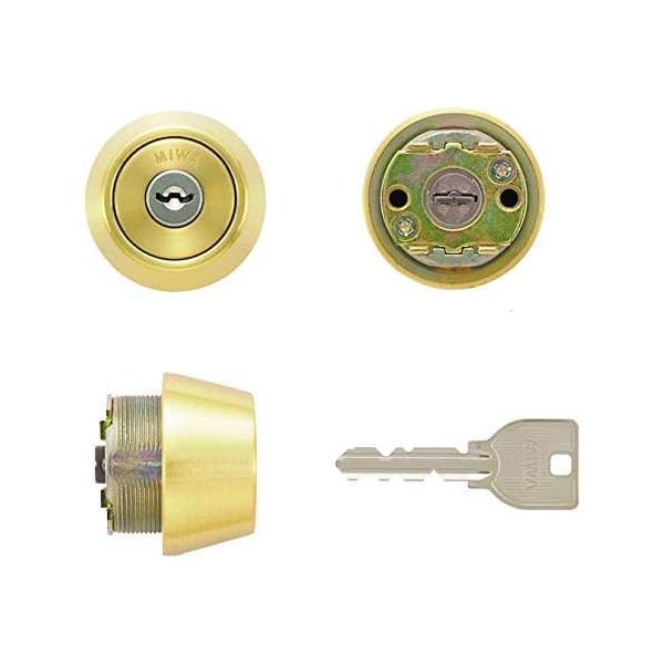 ミワロック U9-TE22.CY MCY-151 U9シリンダー ゴールド色 (BS色) シリンダー錠 シリンダー 取替え 美和ロック MIWA-SWLSP (TE22) タイプ交換シリンダー 対応扉厚:37~42mmのみ対応(TE22)