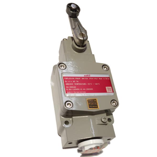 商品名：防爆形リミットスイッチ形番：1LX7001-J認証番号：TC20716周囲温度: -10°C~+60°C5A-250VAC0.8A-125VDC, 0.4A-250VDC水素ガスは雰囲気でも使用可能。 ケース・カバーは、アルミニウム...
