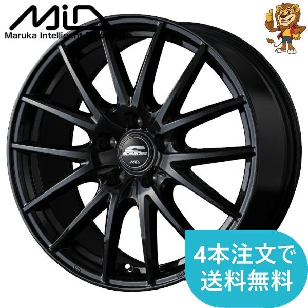 商品詳細メーカー MID (マルカサービス)商品名 SCHNEIDER (シュナイダー) SQ27  ホイールのみ1本サイズ 18インチ 8.0J PCD:114.3 穴数:5 インセット:42カラー メタリックブラック (MBK)規格 J...
