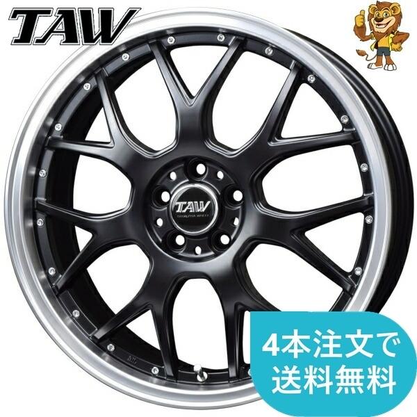 商品詳細メーカー TAW (トライアルファ)商品名 Leowing M7 (レオウィング M7) ホイールのみ1本サイズ 17インチ 7.0J PCD:100 穴数:5 インセット:45カラー セミグロスブラック/リムポリッシュ (SGB)...
