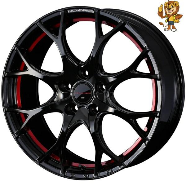 商品詳細メーカー Weds (ウェッズ)商品名 NOVARIS ROHGUE UY (ノヴァリス ローグ UY) ホイールのみ1本サイズ 18インチ 8.0J PCD:114.3 穴数:5 インセット:42カラー ピアノブラック/レッドライ...