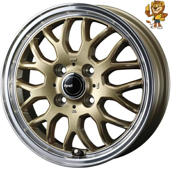 商品詳細メーカー Weds (ウェッズ)商品名 GYRAFT 9M (グラフト 9M) ホイールのみ1本サイズ 12インチ 4.00B PCD:100 穴数:4 インセット:43カラー ゴールド/リムポリッシュ (GLD)品番 004162...