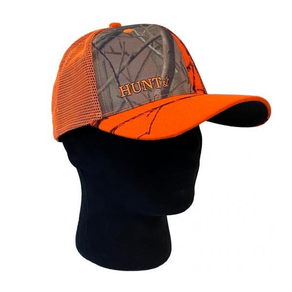 HUNT&amp;ハンティングメッシュキャップは有害鳥獣駆除など夏場の狩猟に最適化した新製品です。頭部全体の約65%をメッシュ素材とし、頭の通気性を向上させ蒸れを防ぎます。左サイドにある2個の狩猟バッジ穴は2期分の狩猟バッジを取り付けること...