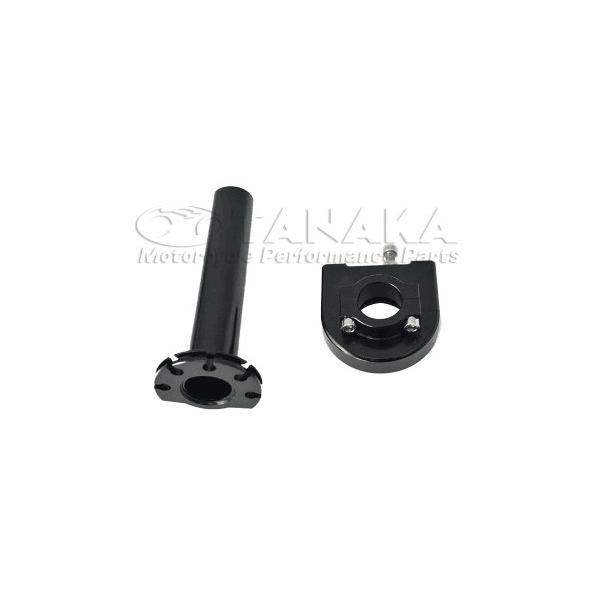 【こちらは田中商会_ヤフーショッピング直営店です】 アルミ　ハイスロットルホルダー　Bスロットルの開閉度を調節できるようになっており、スロットルバルブの開閉度に応じた調整が可能です。【適合】・ハンドル径：22.2ｍｍ・グリップ幅：約117ｍ...