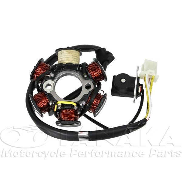 弊社販売セル付エンジン用　ステーターコイルASSY【適合車種】弊社販売50cc・90cc・125ccセル付きエンジン用※ロットによってコイル形状が変わる場合があります