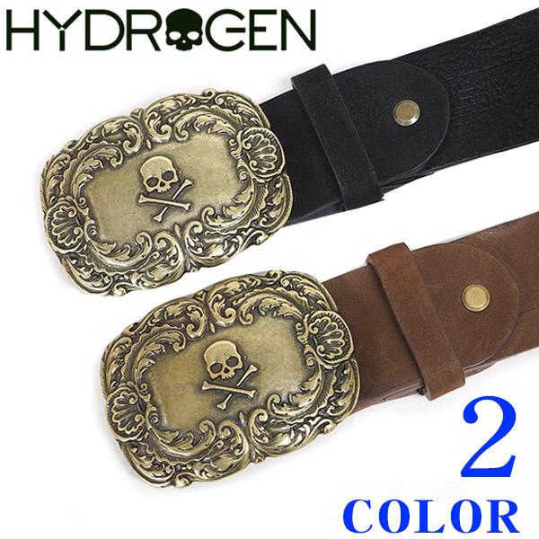 ■商品名:ハイドロゲン　HYDROGEN　ベルト■品番:1535275　■カラー:バックル：アンティークゴールドカラーベルト：01BLACK　02TABACCO（ブラウン）■素材:アンティークソフトレザー（本革）■サイズバックル：W8cmx...