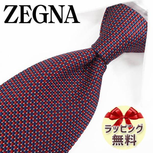 ゼニア(ZEGNA)は、素材の開発から仕上げ、製品化までの過程をすべて自社工場で行っているトータルメンズファッションブランドです。 ■商品名:ZEGNA ゼニア ネクタイ■品番:ezb169■カラー(ベース/デザイン)：レッド/ネイビー■素...