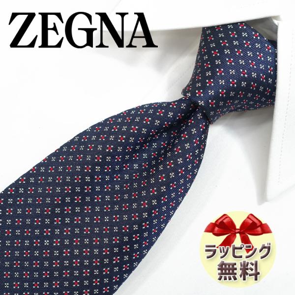 ゼニア(ZEGNA)は、素材の開発から仕上げ、製品化までの過程をすべて自社工場で行っているトータルメンズファッションブランドです。 ■商品名:ZEGNA ゼニア ネクタイ■品番:ezb7■カラー(ベース/デザイン)：ネイビー/レッド■素材:...