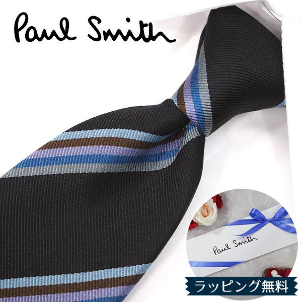 ポールスミスネクタイは伝統的ブリティッシュデザインからマルチストライプまで多様なアイテム展開が大人気です■商品名:Paul Smith　ポールスミス　ネクタイ■品番:PS106■カラー(ベース/デザイン):ブラック/ブルー■素材:シルク 1...