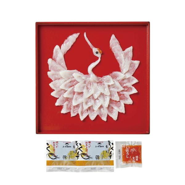 母の日  山口県萩産活〆まふく刺身慶祝鶴（2人前） 1853-470 | 母の日・2026・ギフト・贈り物・高級・人気・おすすめ・グルメ・お取り寄せ・食品・魚・海鮮ふぐの本場山口県萩市で、国内唯一の延縄漁で漁獲された天然のマフグを使用した刺...