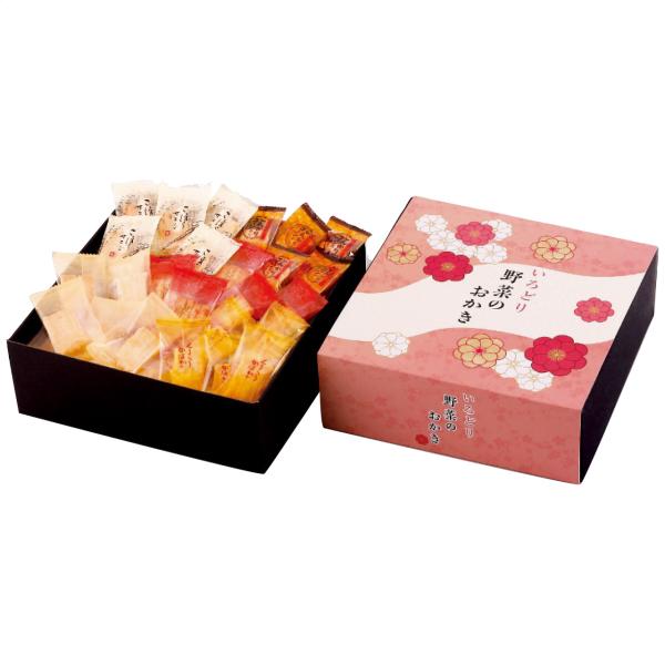 いろどり野菜のおかき IR-1N  2621-036 | 内祝い・お返し・仏事・法事・香典返し・満中陰志・志・弔事・御供国産もち米を使用、５種類（とまと、じゃがいも、ごぼう、とうもろこし、かぼちゃ）のお野菜が入ったおかきを便利な個包装にして...