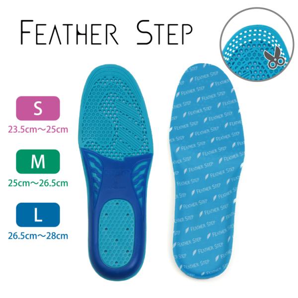 <b>本体には衝撃吸収効果のあるジェルを使用！</b><br>インソールはハニカム構造ジェルを使用することにより、<br>体重を均一に分散し、ジェル素材が足への負担を軽減。<br>...