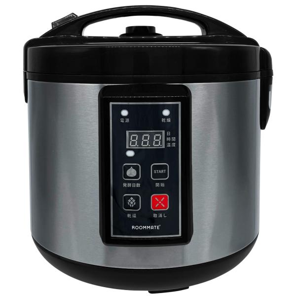 ◎ご自宅でお気軽に黒にんにくが楽しめるにんにく発酵器です。 ◎にんにくをセットしてボタンを押すだけの簡単な操作でOK！ ◎3面ヒーターでムラなく発酵できます。 ◎6〜12日間の発酵期間設定が可能で、仕上げの際に便利な乾燥モードも搭載しております！