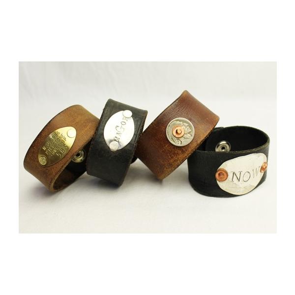 【DETAIL】・MATERIAL：Antique Leather,Silver,Brass,etc.・HANDMADE IN U.S.A. 【SIZE】・幅：約3〜3.5cm・内径：約17cm【ATTENTION】ご覧の環境により画面上と...