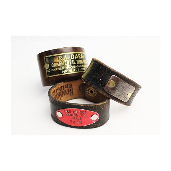 【DETAIL】・MATERIAL：Antique Leather,Silver,Brass,etc.・HANDMADE IN U.S.A. 【SIZE】・幅：約2.5〜4cm・内径：約17〜19cm【ATTENTION】ご覧の環境により画...