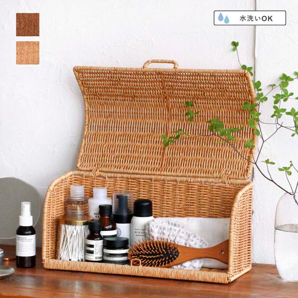水に強い素材で編まれたブレッドケース。パンやシリアルがすっきりまとまるブレッドケース。水洗いができるので汚れてしまっても清潔に保てます。パンやお菓子の他によく使う食器やマグカップ・コーヒーのセットを入れたり、 カウンターの上に置いてキッチン...