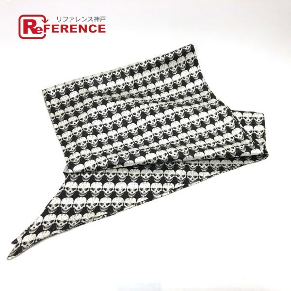 【商品番号】118005-22889-5【ブランド】トーマスワイルド【ライン】スカル【タイプ】ストール【形状】スカーフ【対象】メンズ【カラー】ホワイトxブラック/ホワイト【素材】シルク【サイズ】W181cm x H40.5cm横は尖っている...