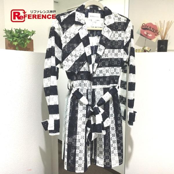 【商品番号】229780-13703-8【ブランド】ビーシービージェネレーション【ライン】刺繍レース【モデル】スケルトン【タイプ】ボーダー【形状】ロングコート【対象】レディース【カラー】ネイビーxホワイト【素材】レース【品質表示】ポリエステ...