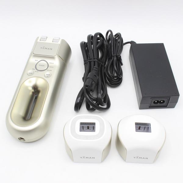ヤーマン レイボーテ ハイパーZERO YJEA4N シャンパンゴールド 脱毛器 YA-MAN 本体■商品状態【B】一般的な使用感のある商品・本体上面と側面に使用に伴う擦れキズがみられます。・本体上面の白い部分に若干の黄ばみ感がございます。...