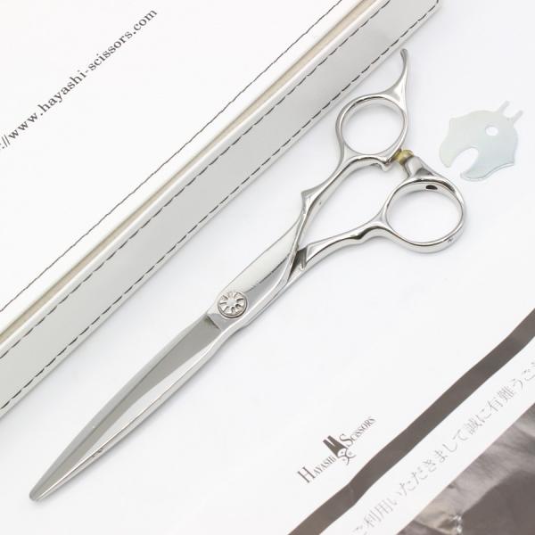 【美品】ハヤシシザース HYS-ME-ATH-6.2 カットシザー■商品情報・マウンテンエッジ・オフセットハンドル・6.2インチ・鋼材：ハイス（超微粒子粉末鋼/硬度「HRC64」）・60.0グラム■特徴高い実用性もあわせ持つ立体デザインマウ...